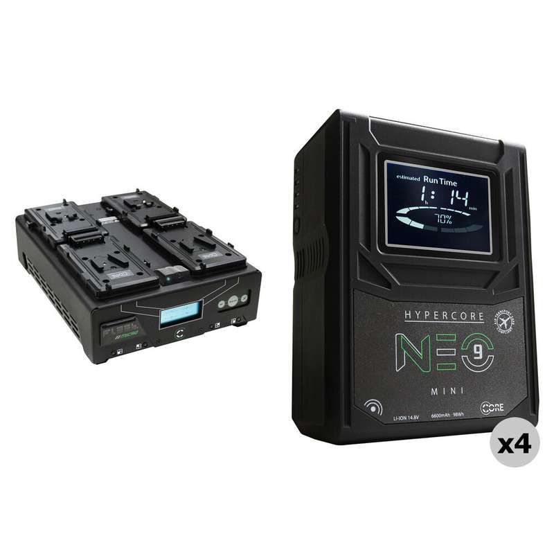 Core SWX HyperCore NEO 9 Mini 4-Battery Kit with Fleet Micro 4-Position ...